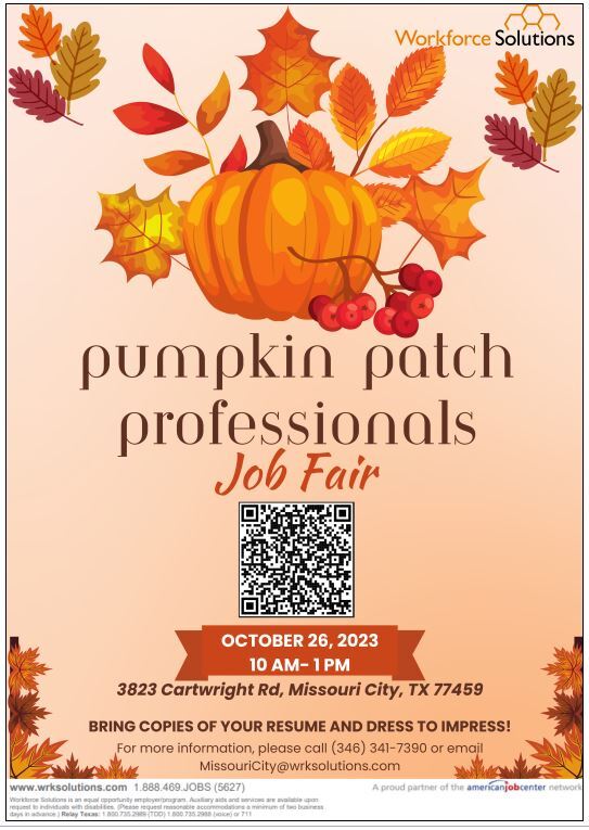 Pumpkin Patch Professional Job Fair
