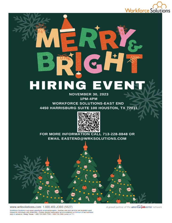 Merry Bright Hiring Event