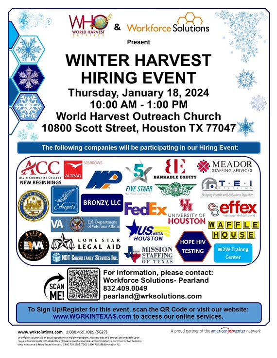 Winter Harvest Hiring Event