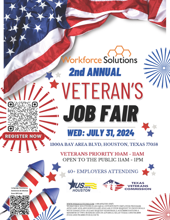 CLEAR LAKE 2ND ANNUAL VETERAN’S JOB FAIR