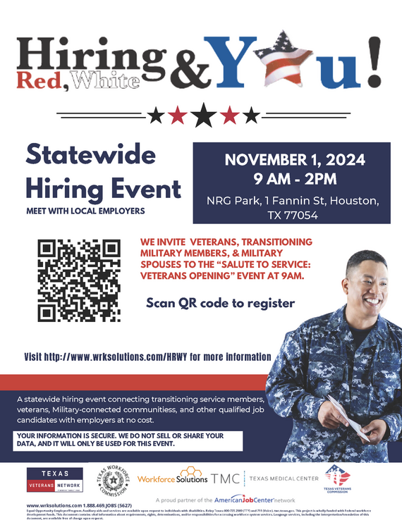 HIRING RED, WHITE & YOU! – STATEWIDE HIRING EVENT