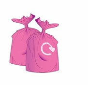 Pink sack deliveries across the borough