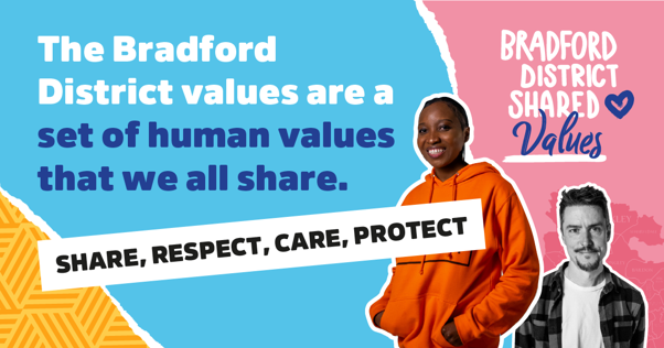 Bradford District’s Shared Values announced
