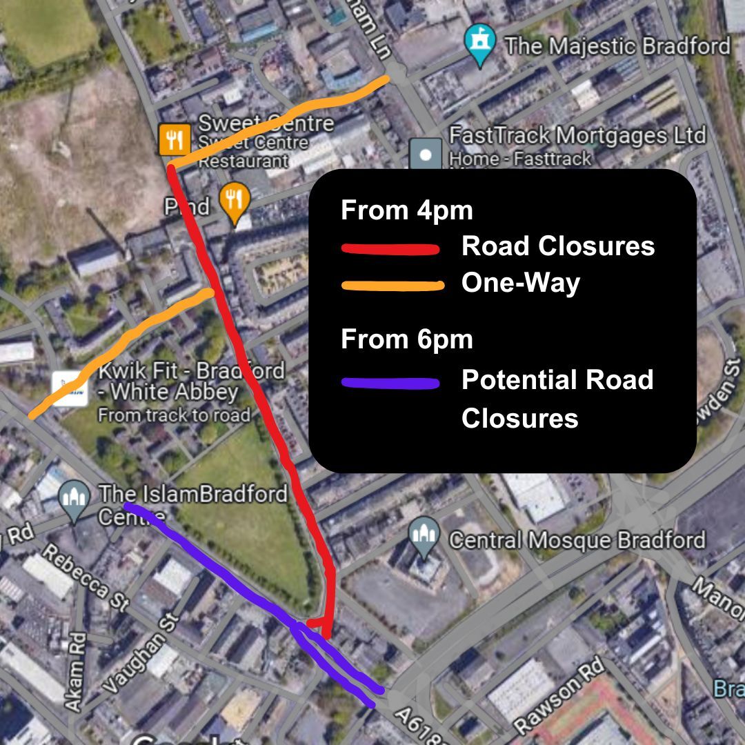 Roads closures today 19 July 2024