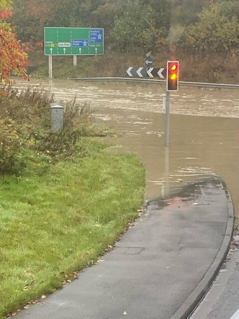 Chain Bar roundabout closed due to burst main