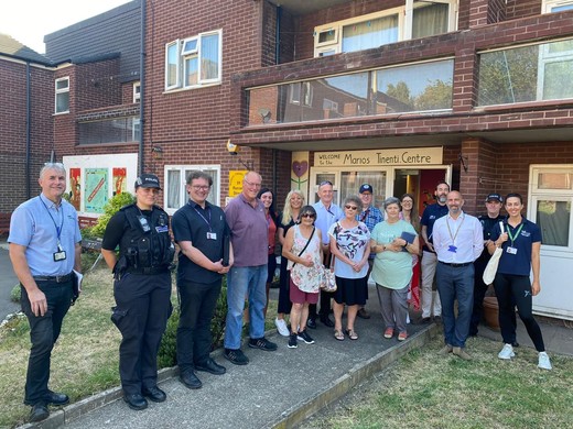 Estate walkabout at the Bell Foundry estate in Loughborough
