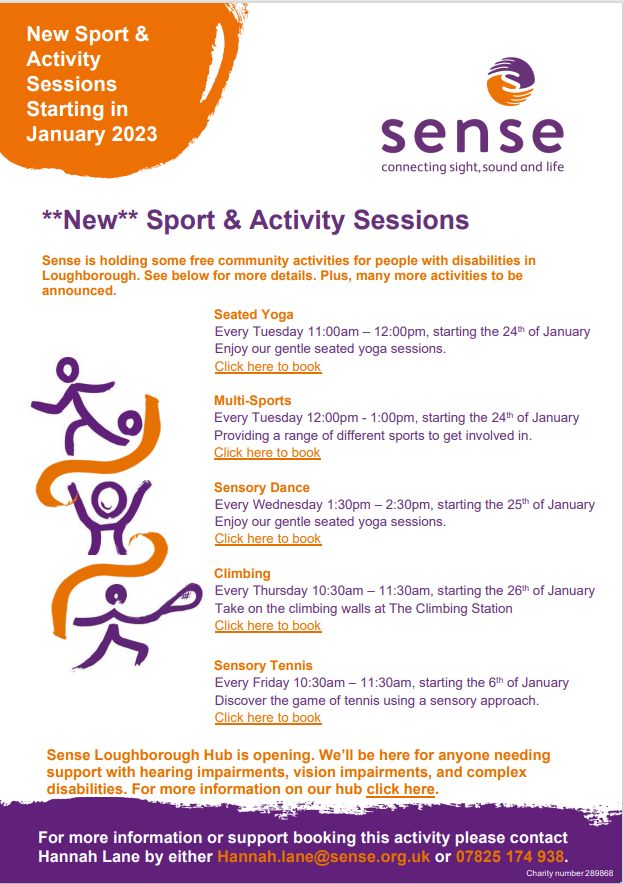 Your weekly Active Charnwood update!