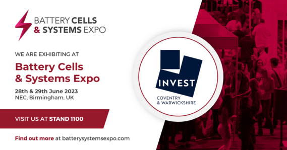 Join Invest Coventry free at the Battery Cells & Systems Expo and find ...