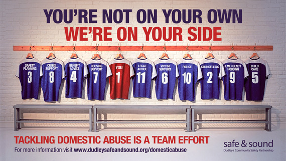 Tackling domestic abuse is a team effort - we're on your side