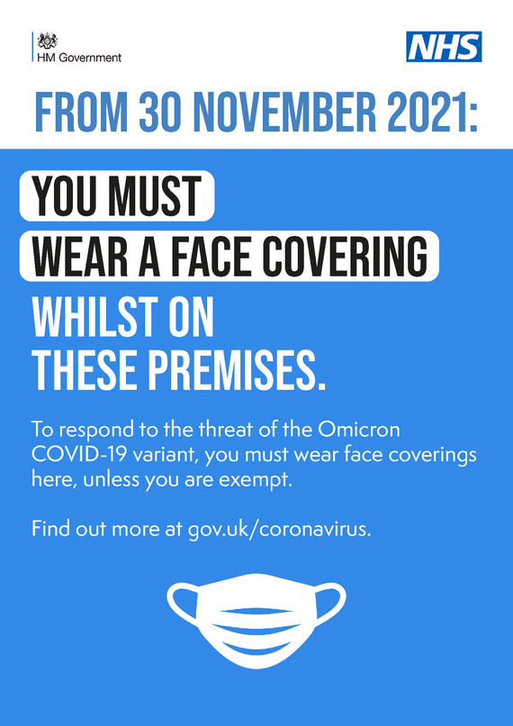 Plan B restrictions, face covering posters, help with recruitment and ...