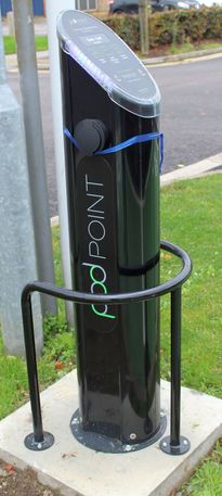 Electric car charge points have been installed across three car parks