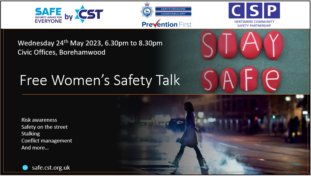 FREE women's safety talk - book your place