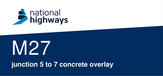 Work starting on Phase 1 of concrete section of M27 (Junction 5 to 7)