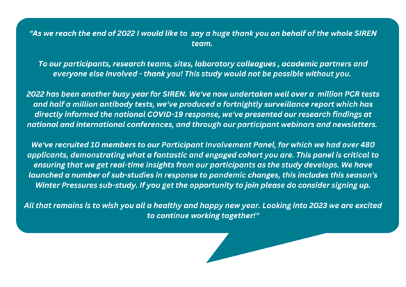 SIREN Study Newsletter | Issue 30 | 13 December 2022