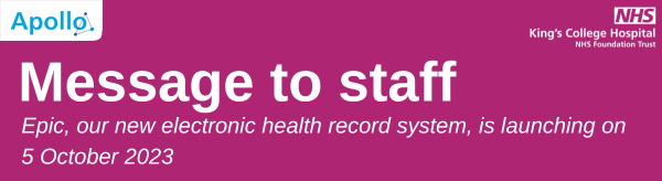 Message to staff: Epic face-to-face learning – bookings now open for ...