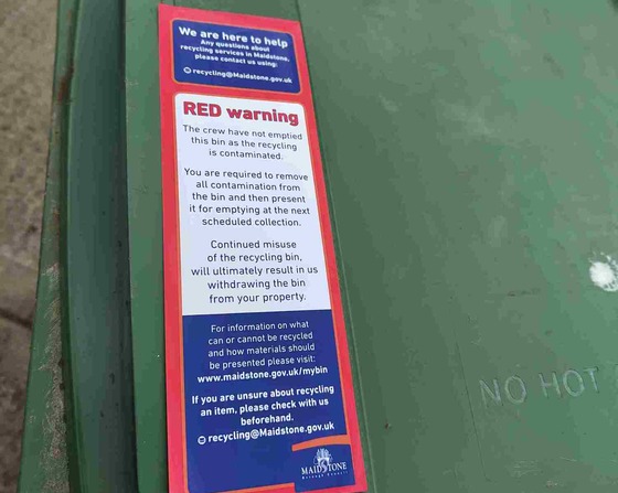 Rejected recycling loads cost taxpayers £25,000 in two months