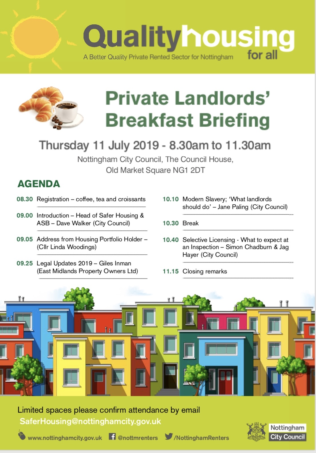 Invite To Our July 2019 Landlord Breakfast Briefing