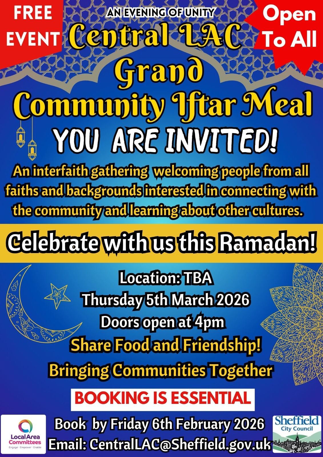 RSVP: Grand Community Iftar Meal