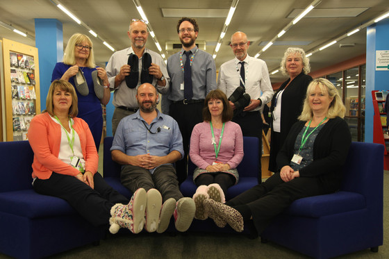 Slipper swap to help prevent falls in the home this winter / Ffeirio ...