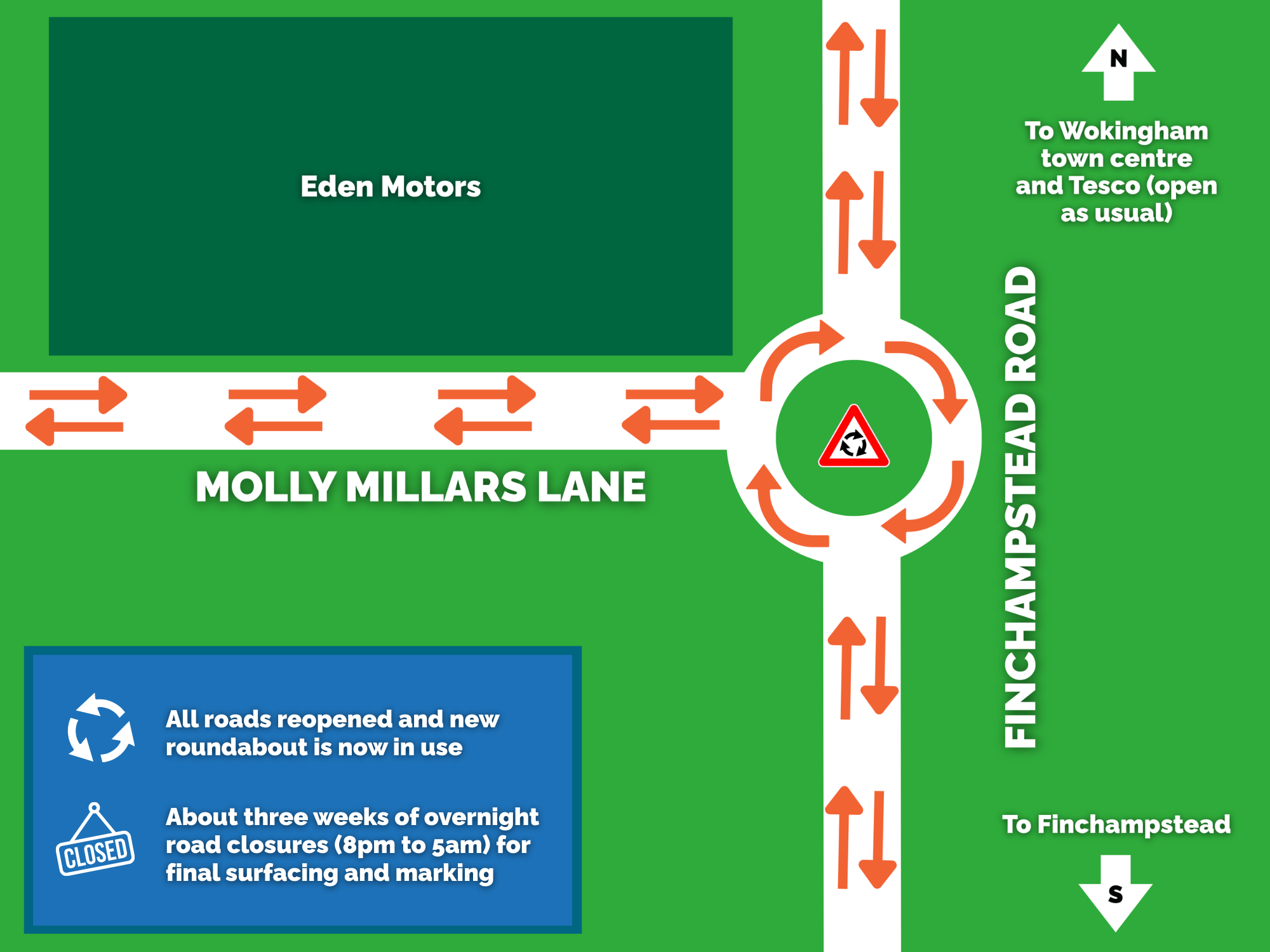 South Wokingham: Moving to final stages of roundabout project