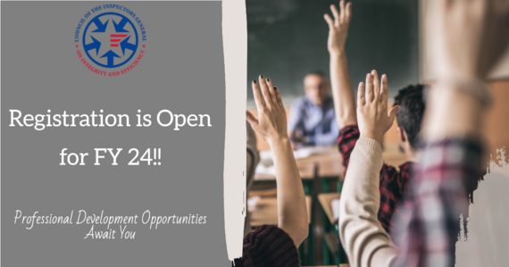 Register Now! CIGIE Training Institute Schedule is OPEN!