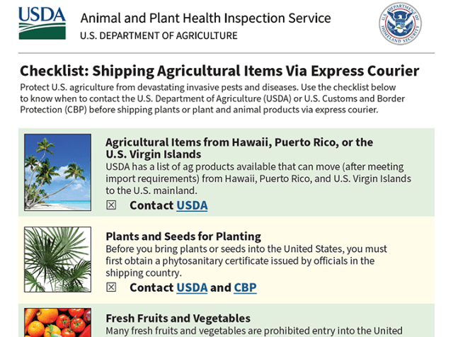 APHIS in Action | What You Need to Know Before Shipping and Receiving ...