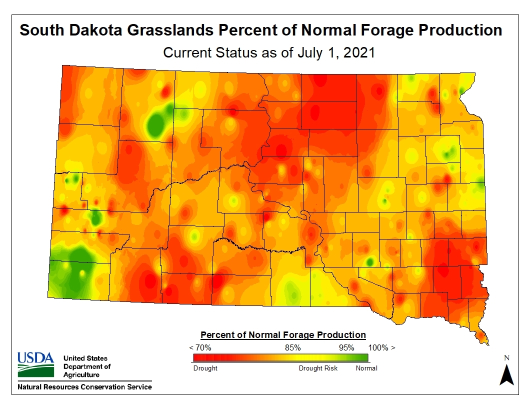 South Dakota Grassland Productivity Outlook
