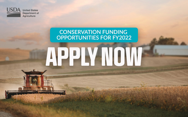 NRCS Announces Conservation Funding Opportunities for FY2022