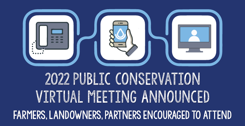 2022 USDA-NRCS Public Conservation Virtual Meeting Announced