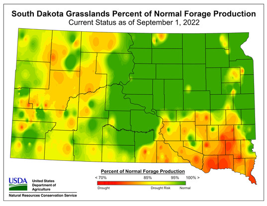 South Dakota Grassland Productivity Outlook