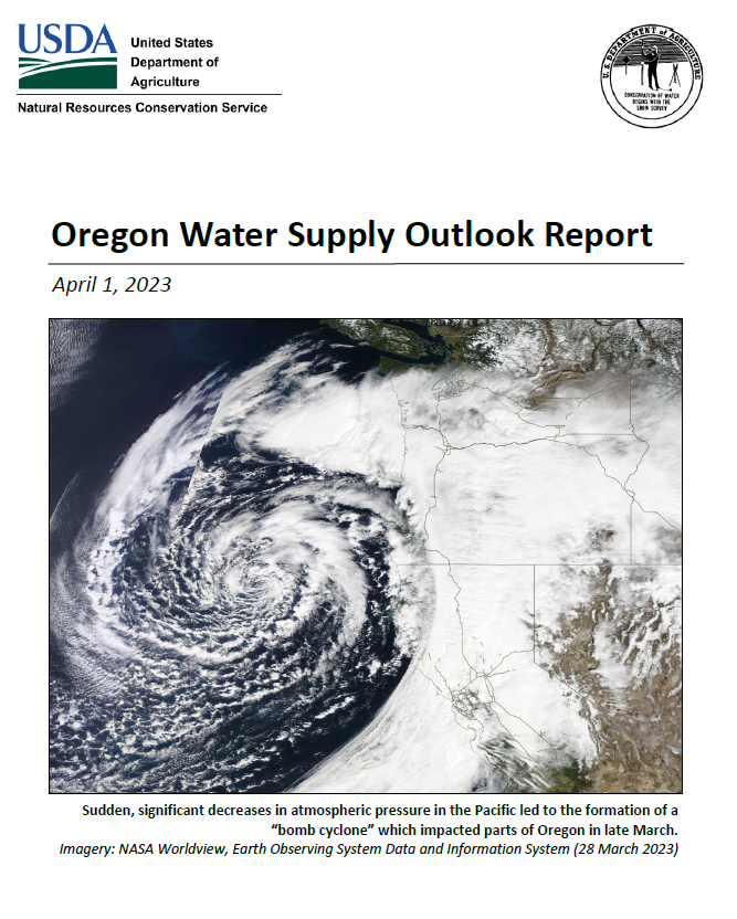 April 1 Water Supply Outlook Report for Oregon