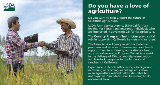 Fresno County FSA is Hiring.