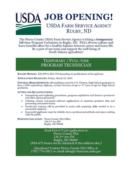 Pierce County USDA Updates