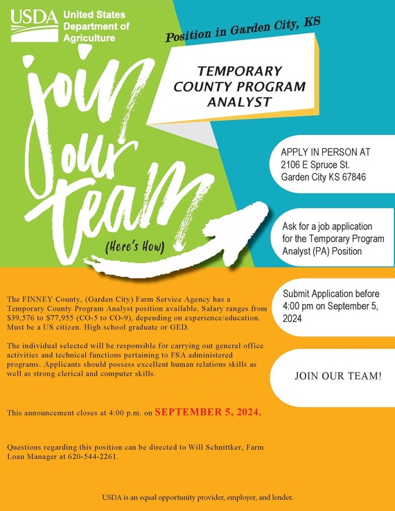 Lane/Finney County FSA Update