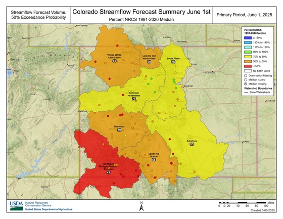 June 1 2025 Colorado Water Supply Outlook Report and News Bulletin