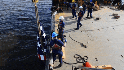 Multimedia Release: Coast Guard sets historic Francis Scott Key buoy on ...