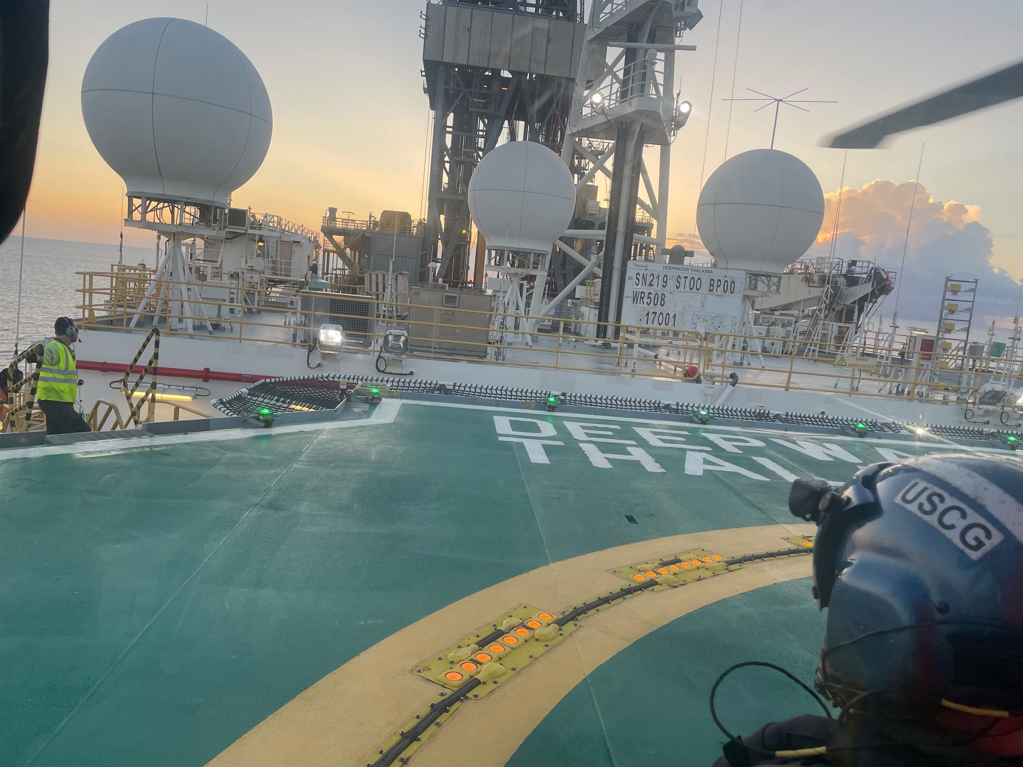 PHOTOS AVAILABLE: Coast Guard medevacs worker from oil rig 189 miles ...