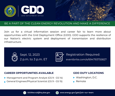 Grid Deployment Office: September Newsletter