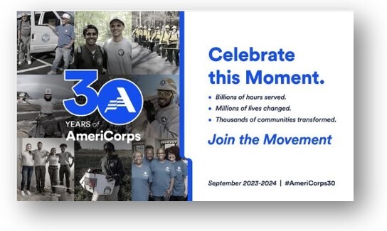 Join OJJDP in Celebrating 30 Years of AmeriCorps