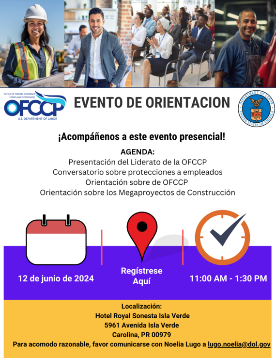 Evento de Orientación y Enlace en Puerto Rico / OFCCP Puerto Rico ...