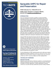 July 2024 News on UHPC: Strut-and-Tie for UHPC, Sprayable UHPC
