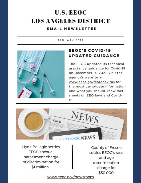 EEOC's Los Angeles District January 2022 Newsletter