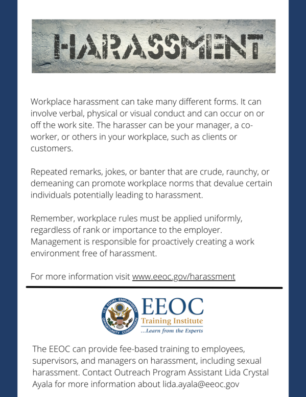 EEOC's Los Angeles District January 2022 Newsletter