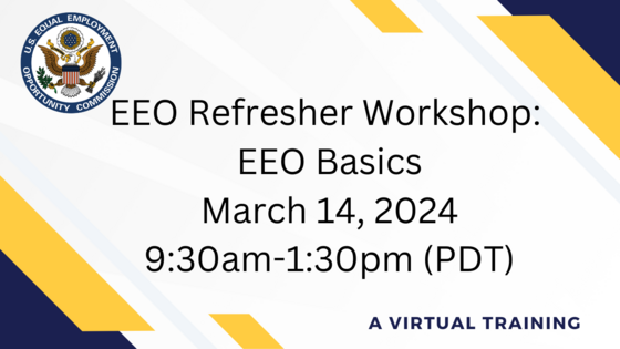 Time is Running Out - Register for EEO Refresher Training Today!