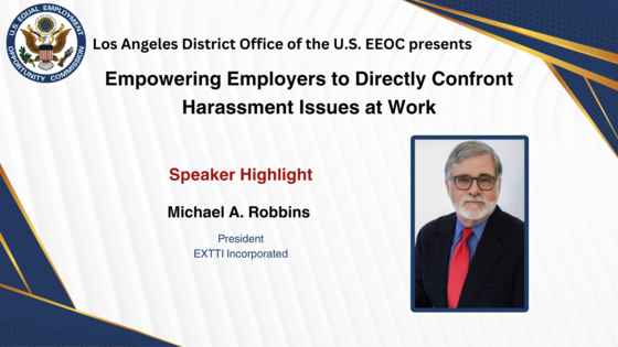 Register Today! Only 3 Weeks Left Until EEOC's Harassment Workshop for ...