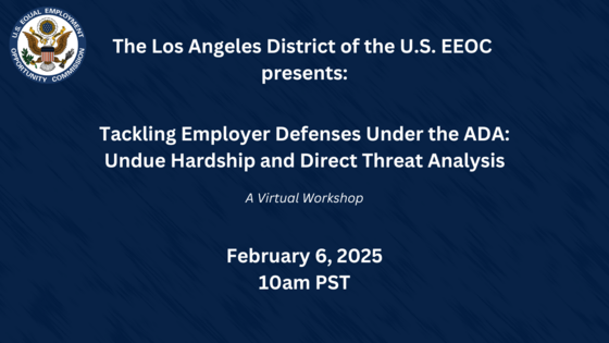 Tackling Employer Defenses Under the ADA: A Virtual Workshop Designed ...