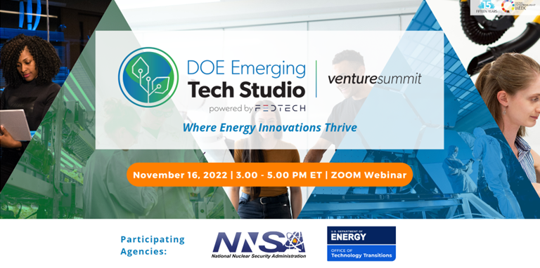 Register for the DOE Emerging Tech Studio Venture Summit