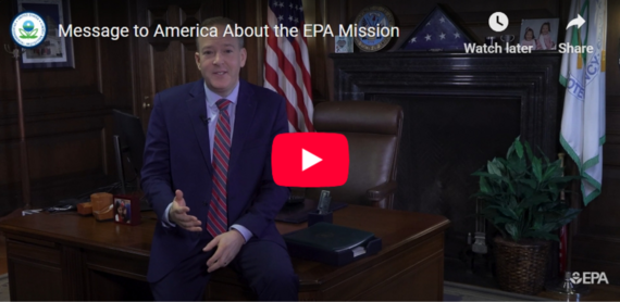 EPA Administrator Lee Zeldin Releases Video Message About the EPA Mission