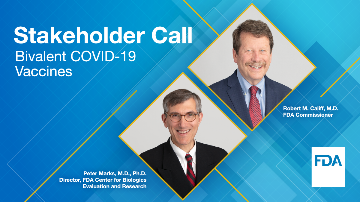 Invitation | FDA Stakeholder Call: Bivalent COVID-19 Vaccines | April ...