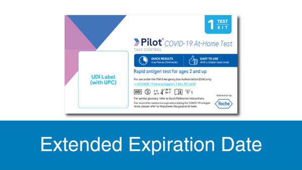 Extended Expiration Dates for OTC COVID-19 At-Home Test